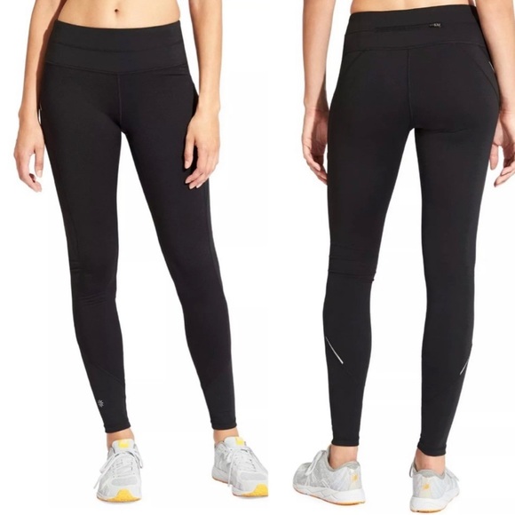Athleta | Pants & Jumpsuits | Athleta Powder Peak Reflective Black ...